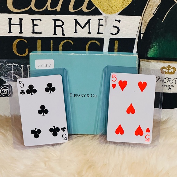 Tiffany & Co. | Accessories | Tiffany Co 2 Pcs Playing Cards ...